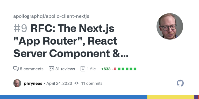 The Next.js "App Router", React Server Component & "SSR with Suspense" story by phryneas · Pull ...